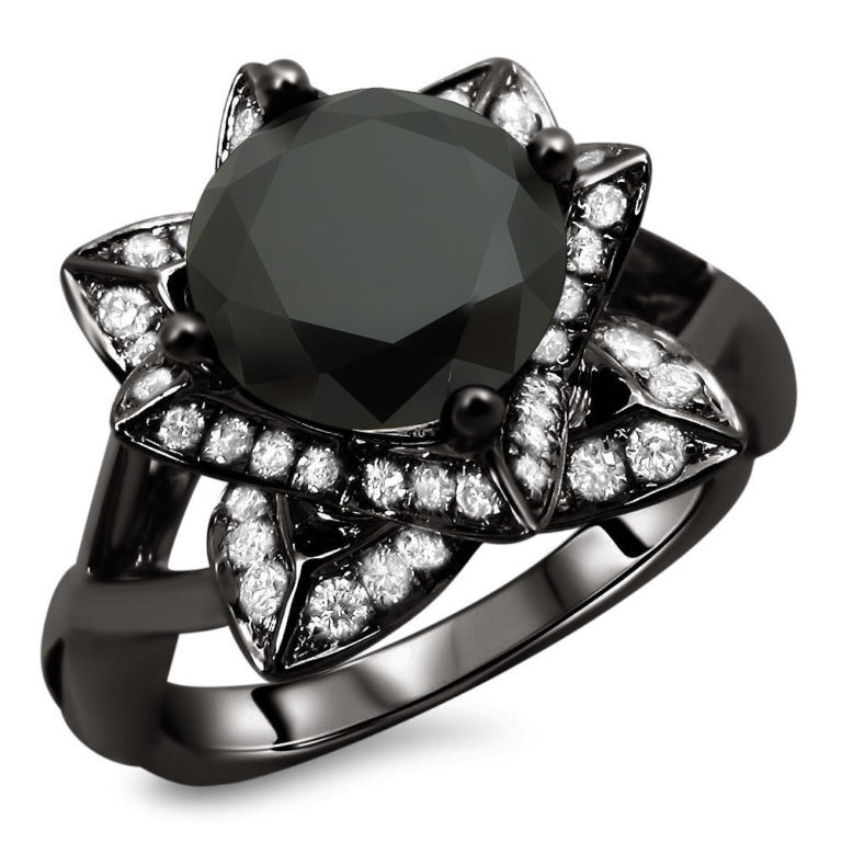 20 Unique Black Diamond Engagement Rings For Women - Live Enhanced