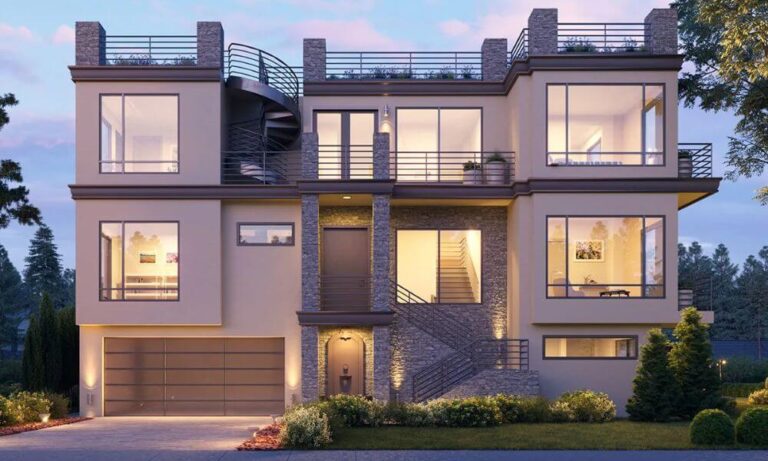 Mesmerizing 3 Storey House Designs With Rooftop - Live Enhanced