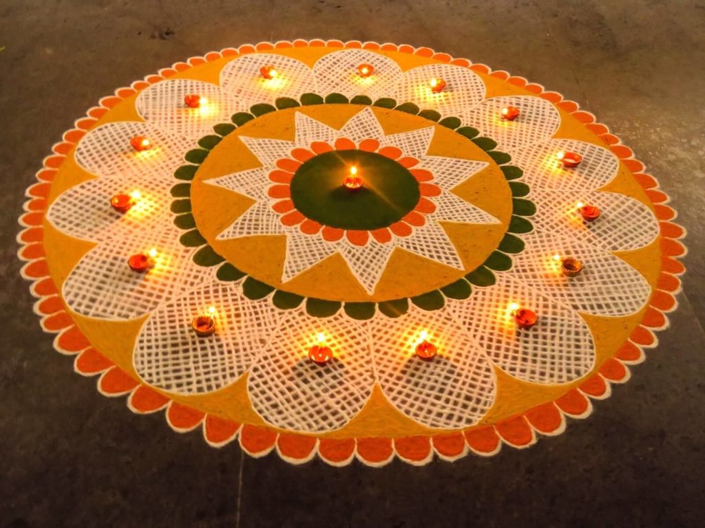 50+ Latest Beautiful Diwali Special Rangoli Collection - Live Enhanced
