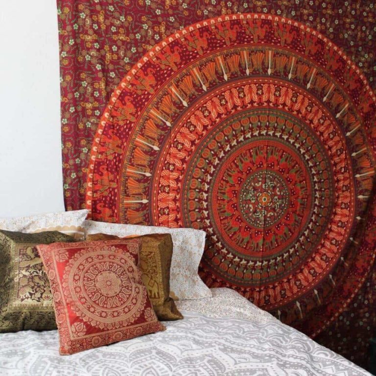 Way to Decorate Your Bedroom Using Hang a Tapestry - Live Enhanced
