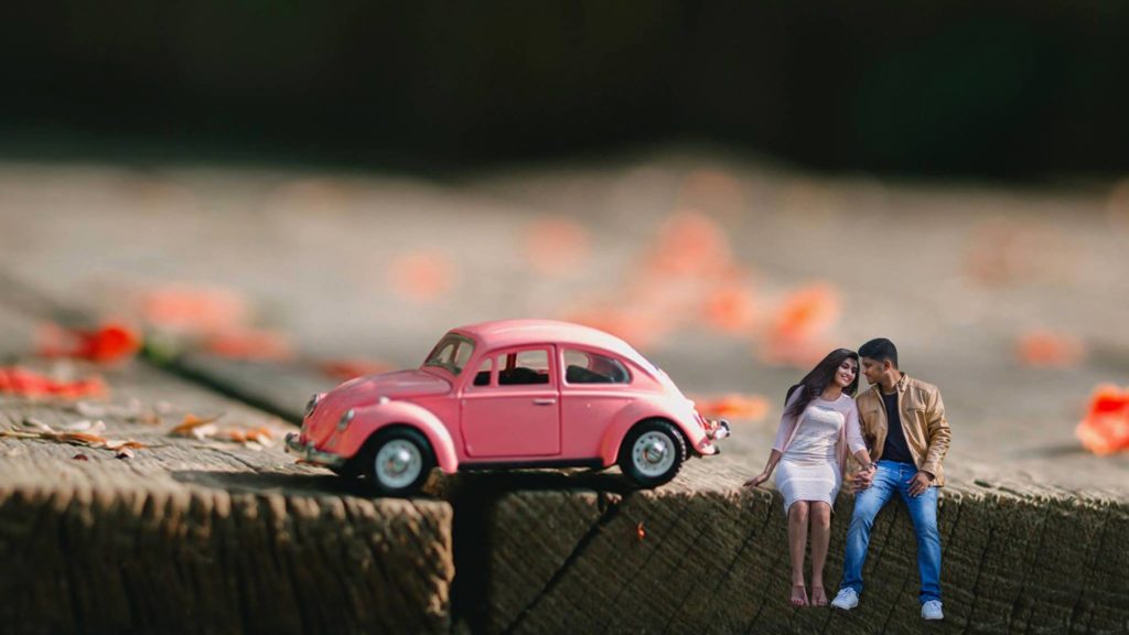 Mesmerizing Miniature Photography Ideas For Pre-Wedding