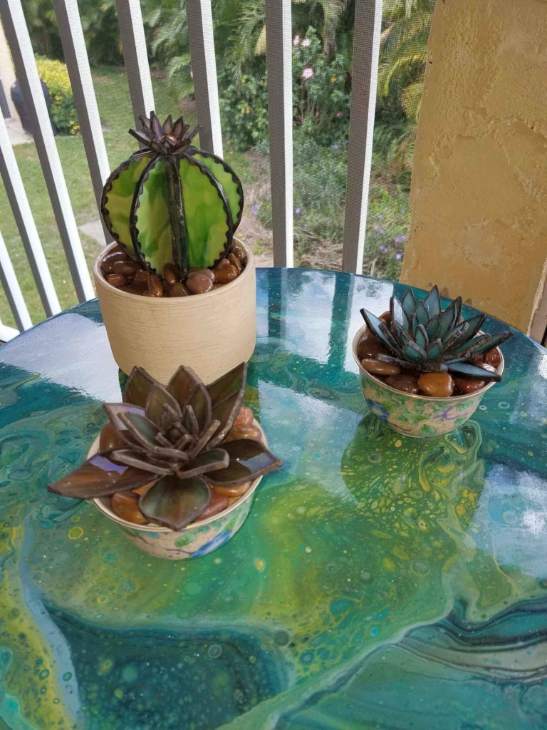 Decorative Resin Pot and Plants for Your Garden - Live Enhanced