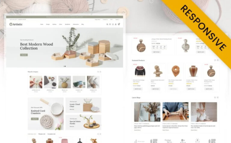 Goods With Your Own Hands: What To Sell & 7 Handicraft Website Templates