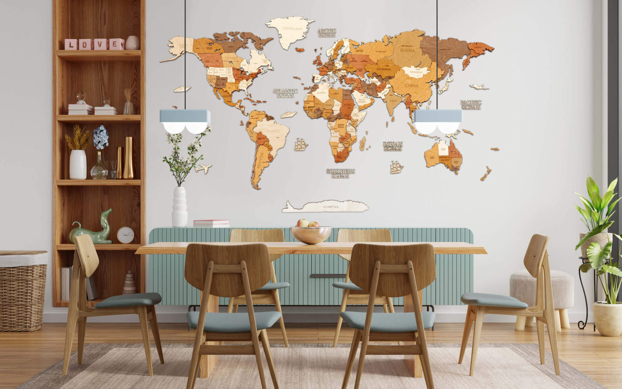 Wooden World Map: Wall Decor Ideas You Must Try - Live Enhanced